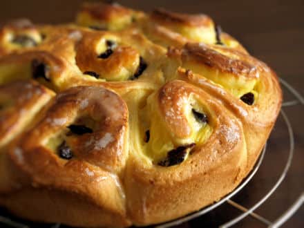 Chinois à la crème pâtissière citron-myrtilles - Cookismo