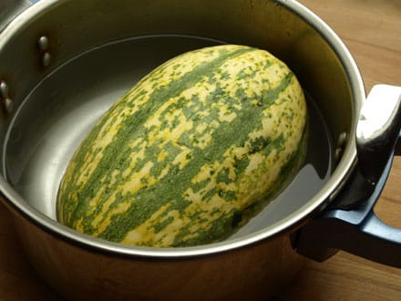 Gratin de courge spaghetti au lait de coco et curry - Cookismo