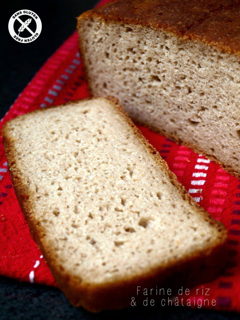 Pain à la farine de châtaigne sans gluten