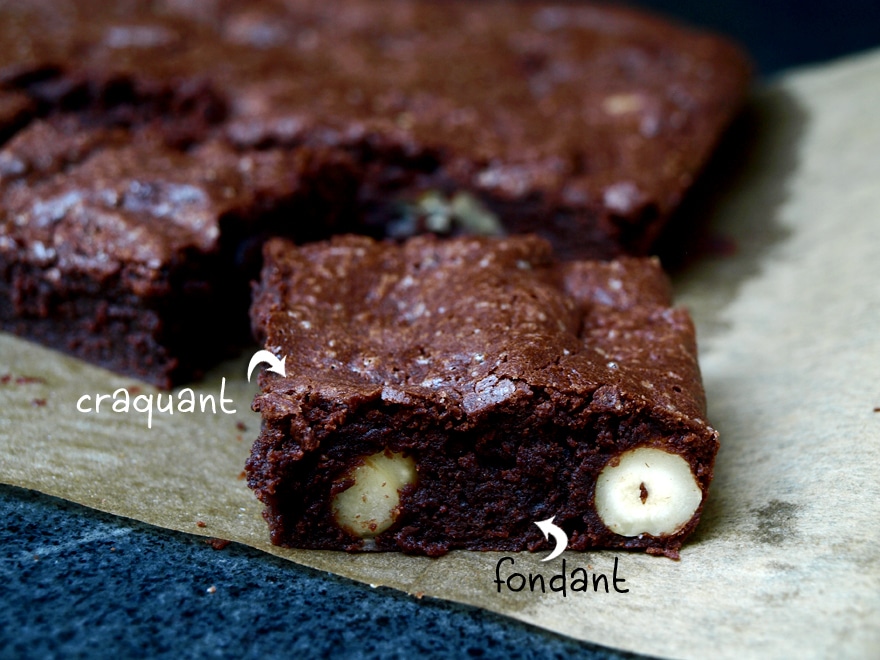 Tendres brownies (sans gluten, sans lactose) - Cookismo