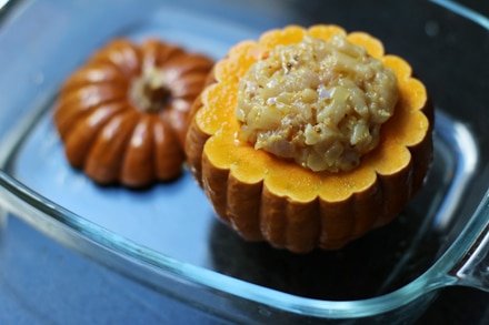 Mini potiron farci au poulet - Cookismo