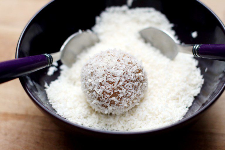 Perles de coco maison au sucre de coco