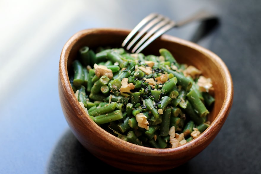 Salade de haricots verts au miso - Cookismo